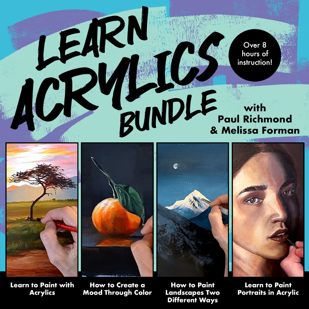 Learn Acrylics Bundle | Instant Access! | Art Makes Us