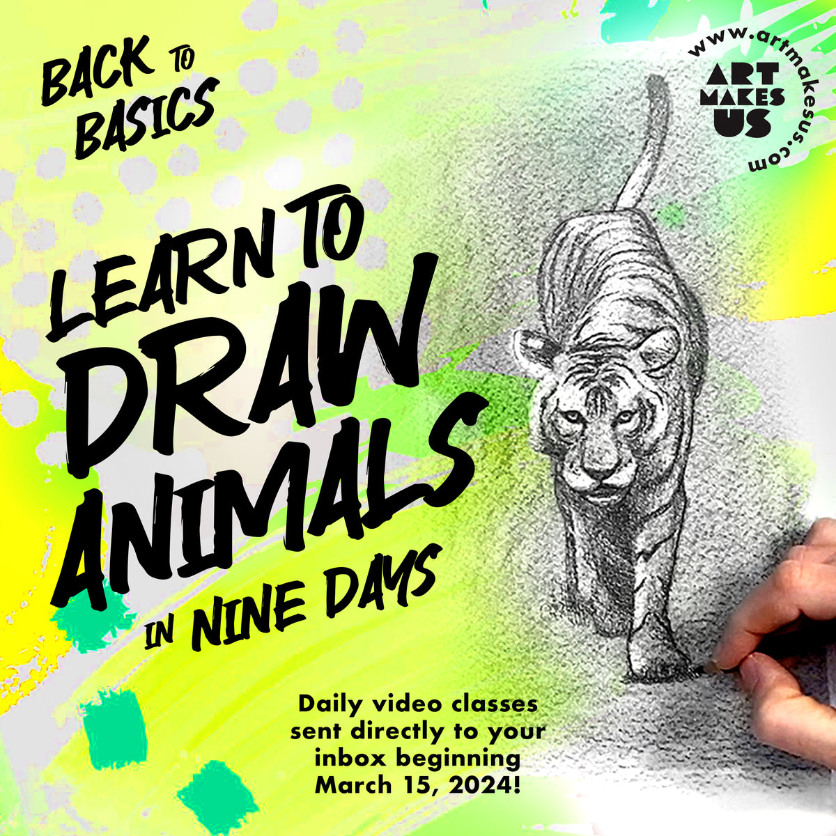 Back to Basics: Learn to Draw Animals in 9 Days | March 15, 2024 | Art ...